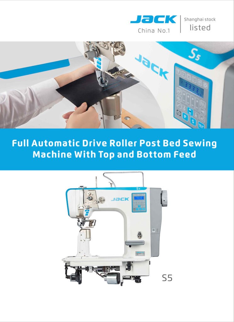 JACK S5-91 Post Bed Sewing Machine Full Automatic Functions